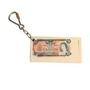 Accessories | Vintage Canadian Currency Plastic Novelty Keychain 21000 ...